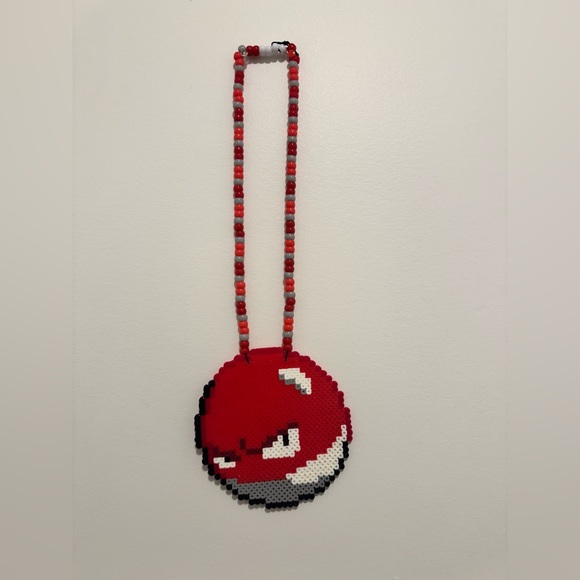 Jewelry | Voltorb Pokemon Perler Necklace Rave Kandi Edm Handmade ...